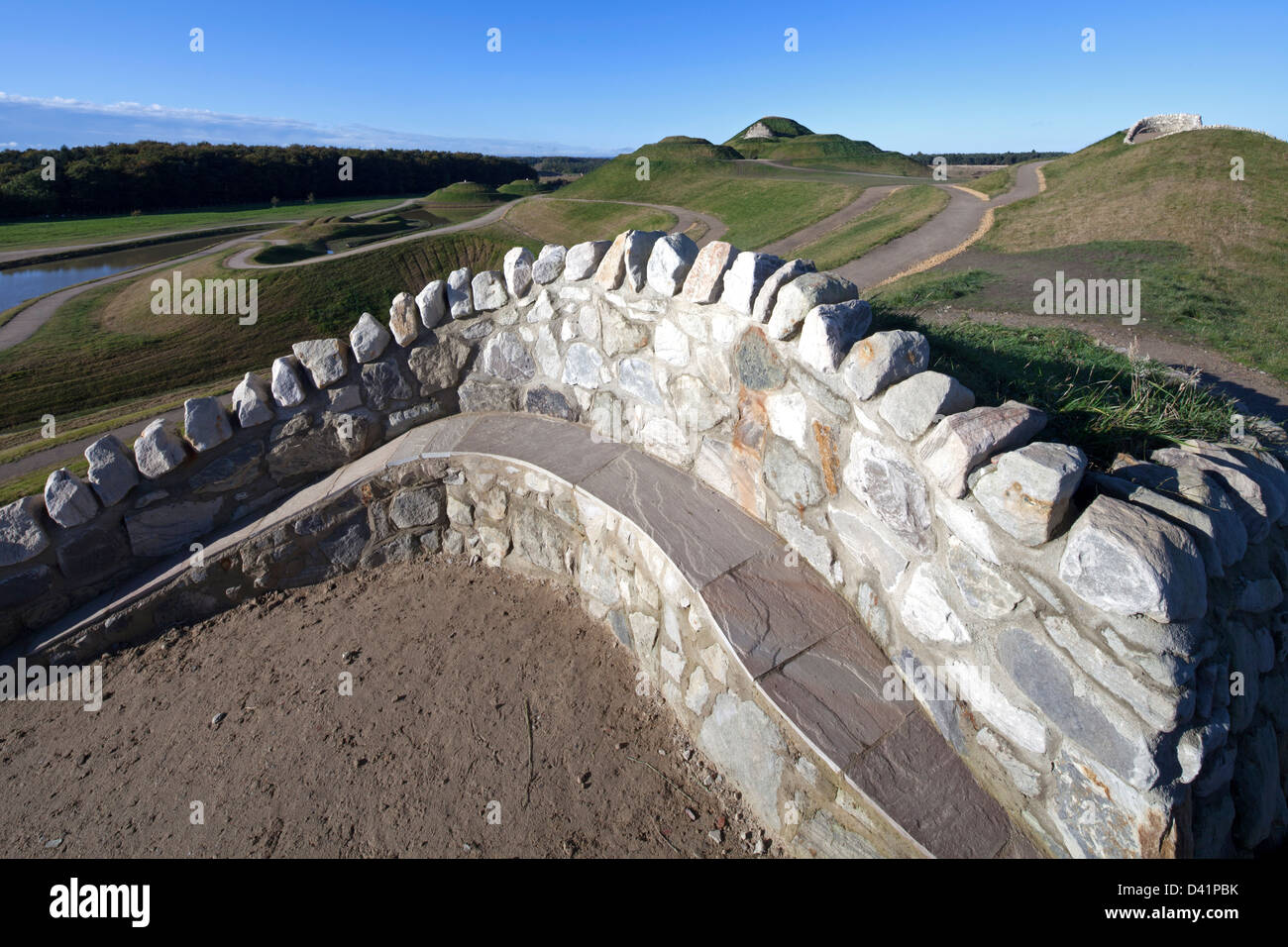 Close up image of the human landform sculpture by Charles Jencks of ...