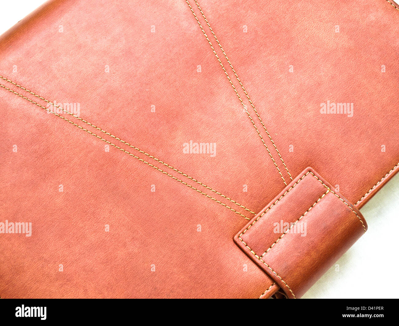 Red brown leather organize cover as background Stock Photo - Alamy