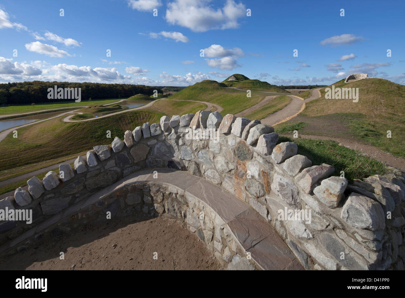 Close up image of the human landform sculpture by Charles Jencks of ...