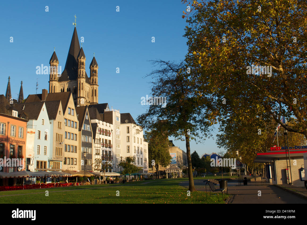 The waterfront and old city of Cologne, Germany Stock Photo - Alamy