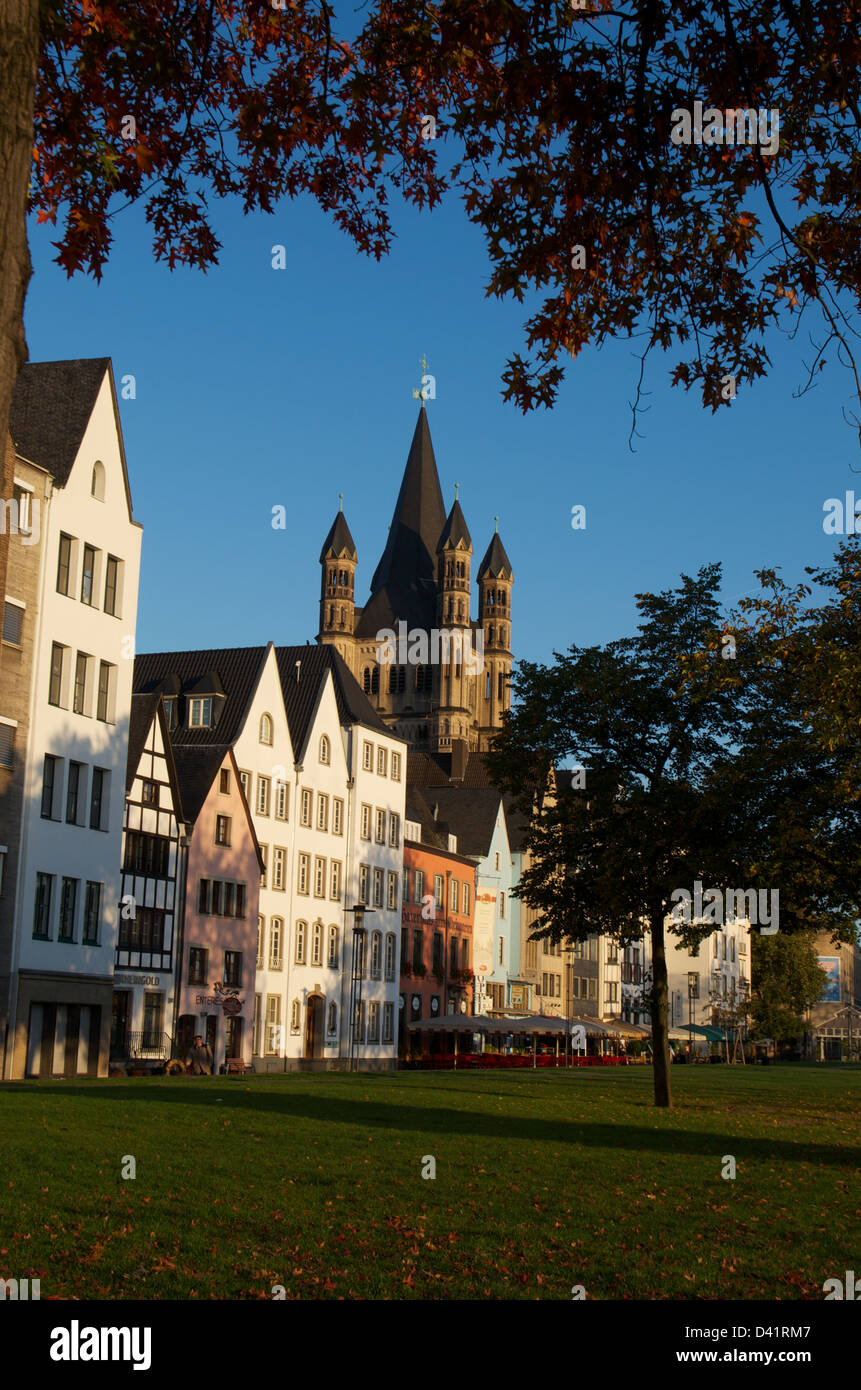 The waterfront and old city of Cologne, Germany Stock Photo - Alamy
