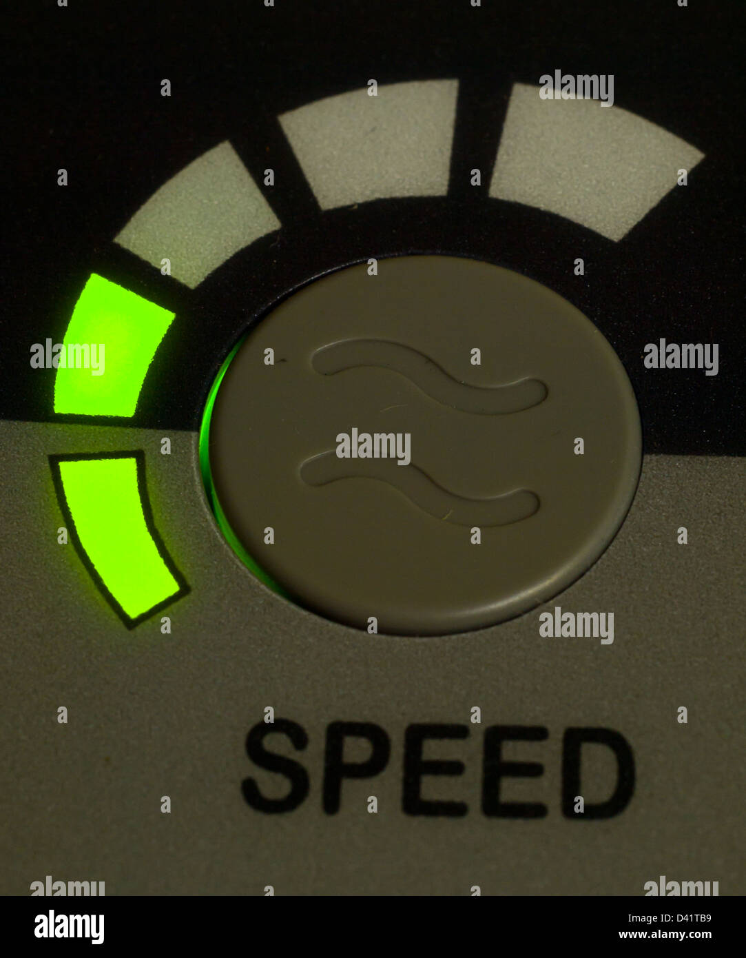 Green light speed button Stock Photo - Alamy