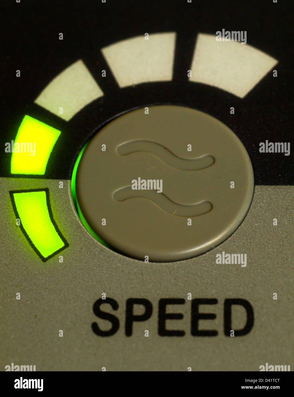Green light speed button Stock Photo - Alamy
