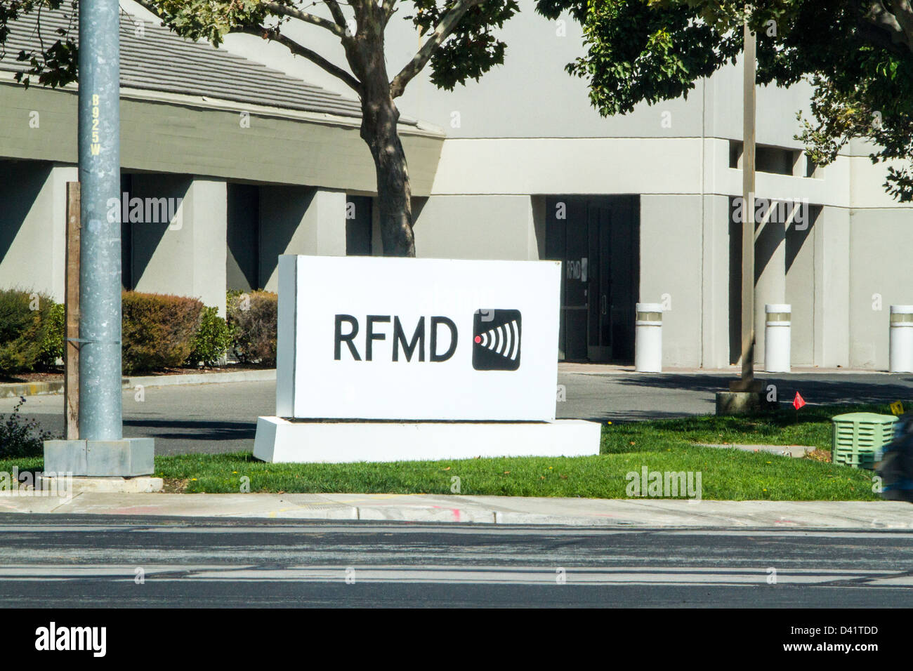 RFMD sign in Santa Clara California Stock Photo - Alamy