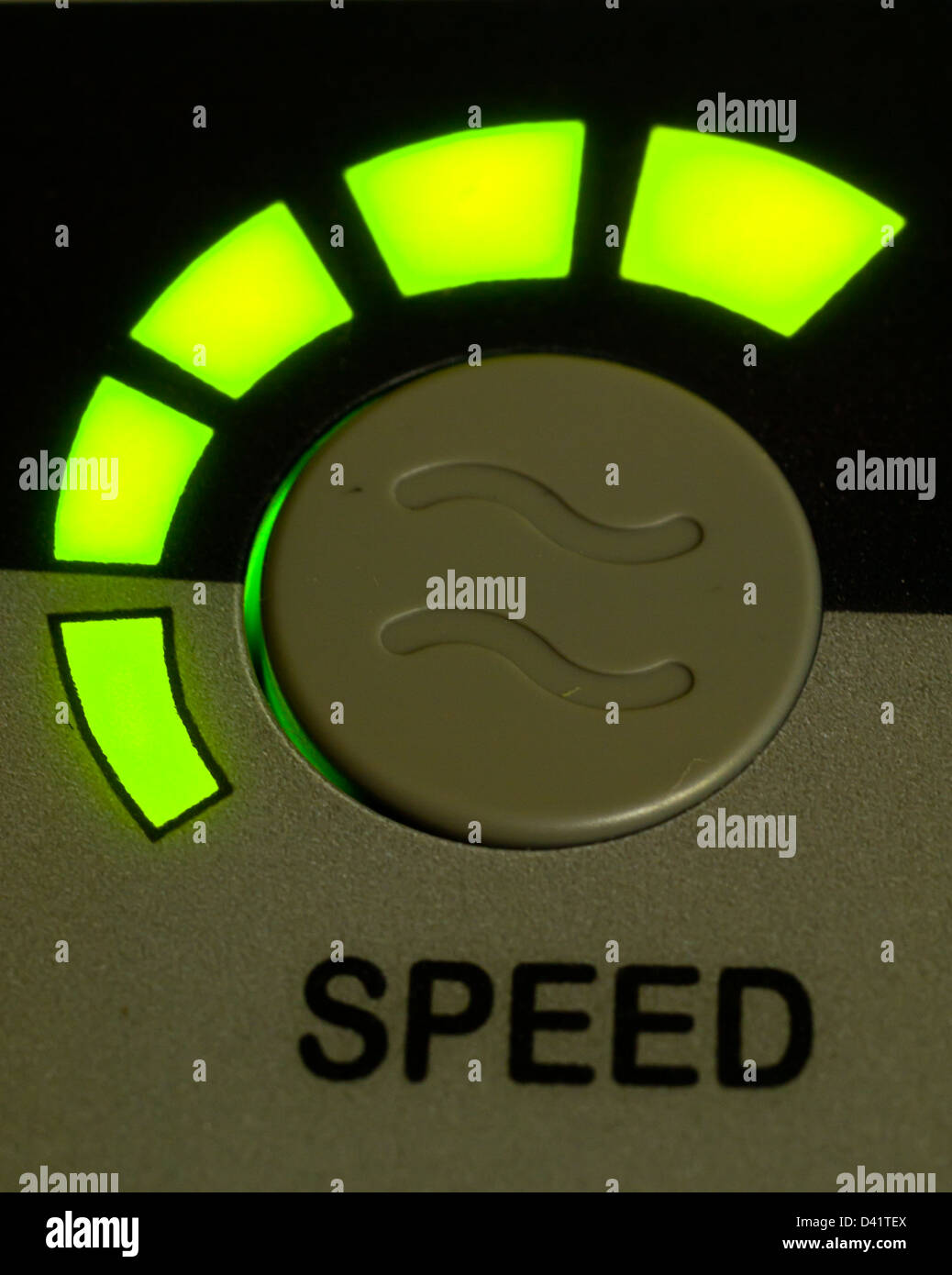 Green light speed button as background Stock Photo - Alamy