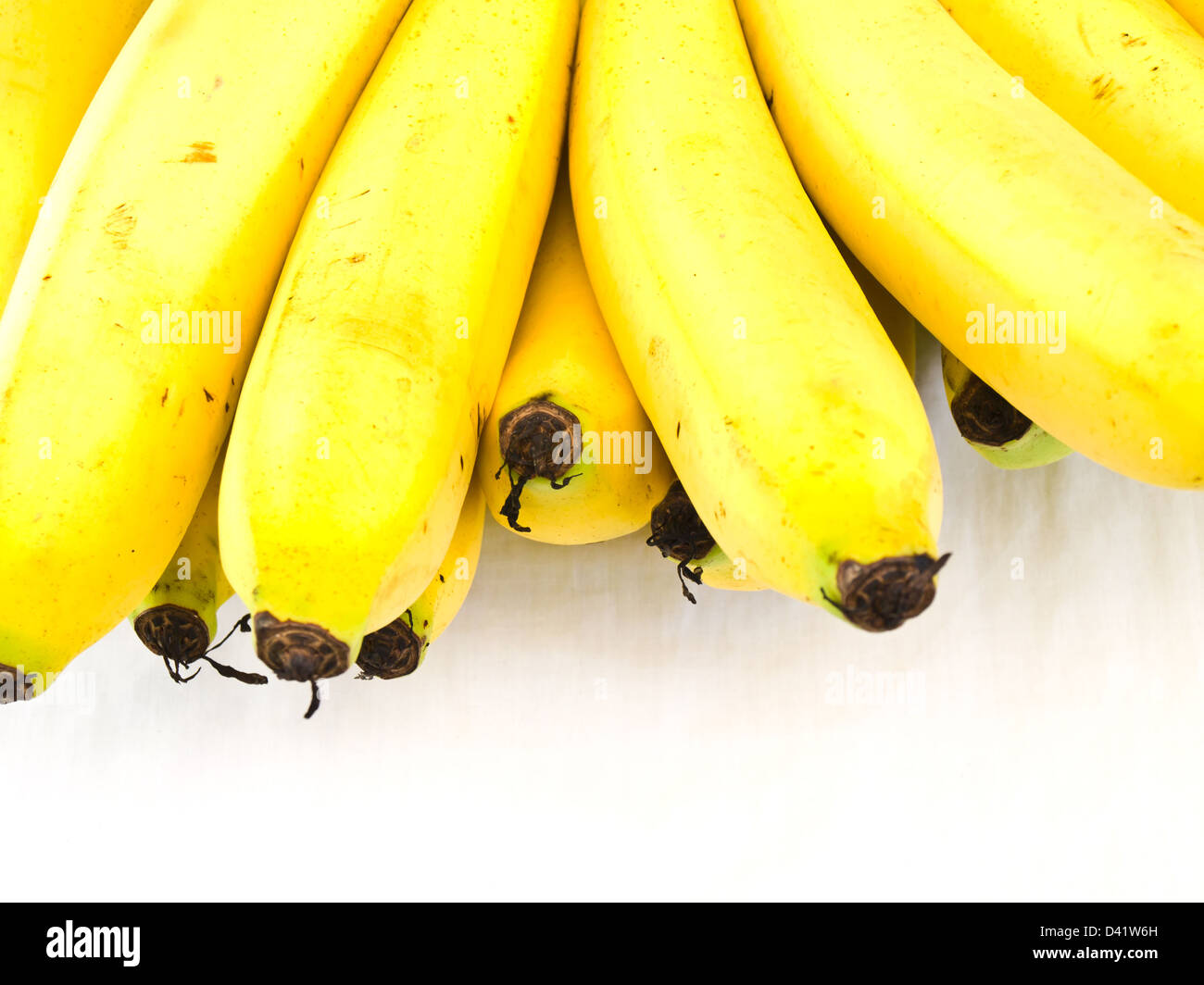 A bunch of ripe banana isolated on white background Stock Photo - Alamy