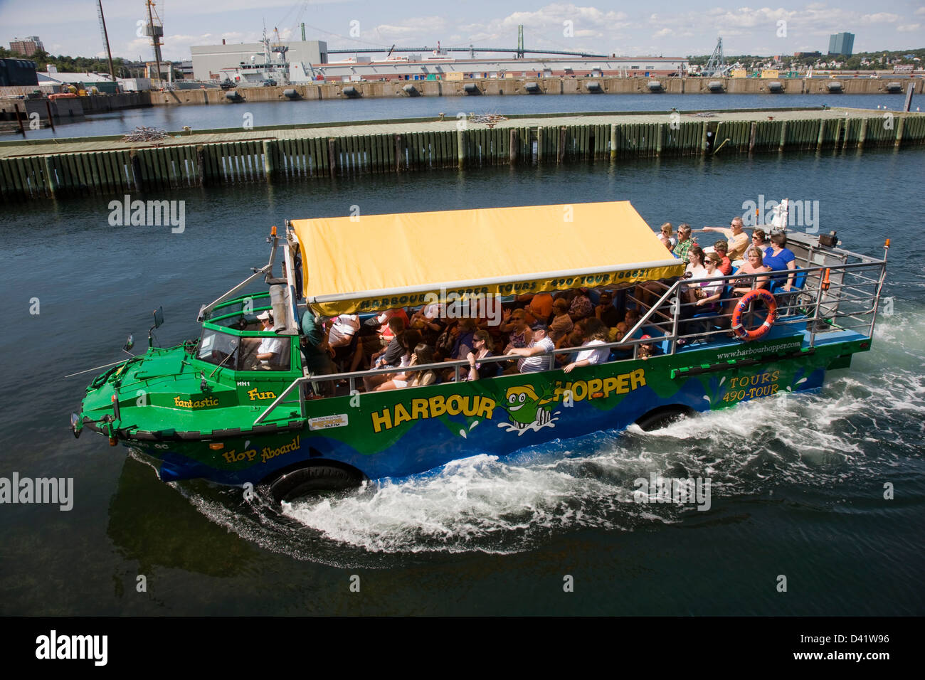 The Halifax Harbour Hopper tour on a Larc V amphibious military vehicle ...