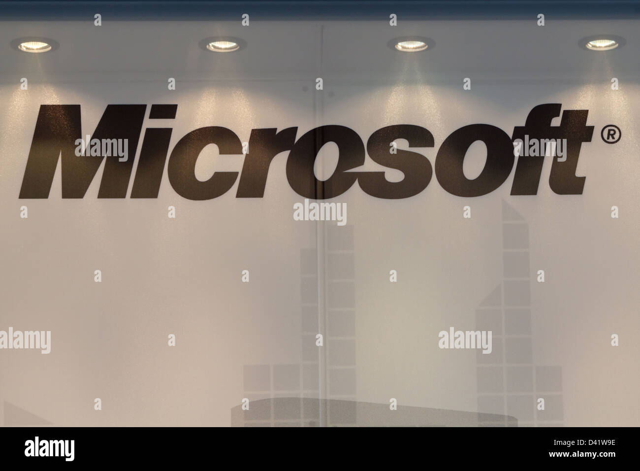 Berlin, Germany, Microsoft logo Stock Photo - Alamy
