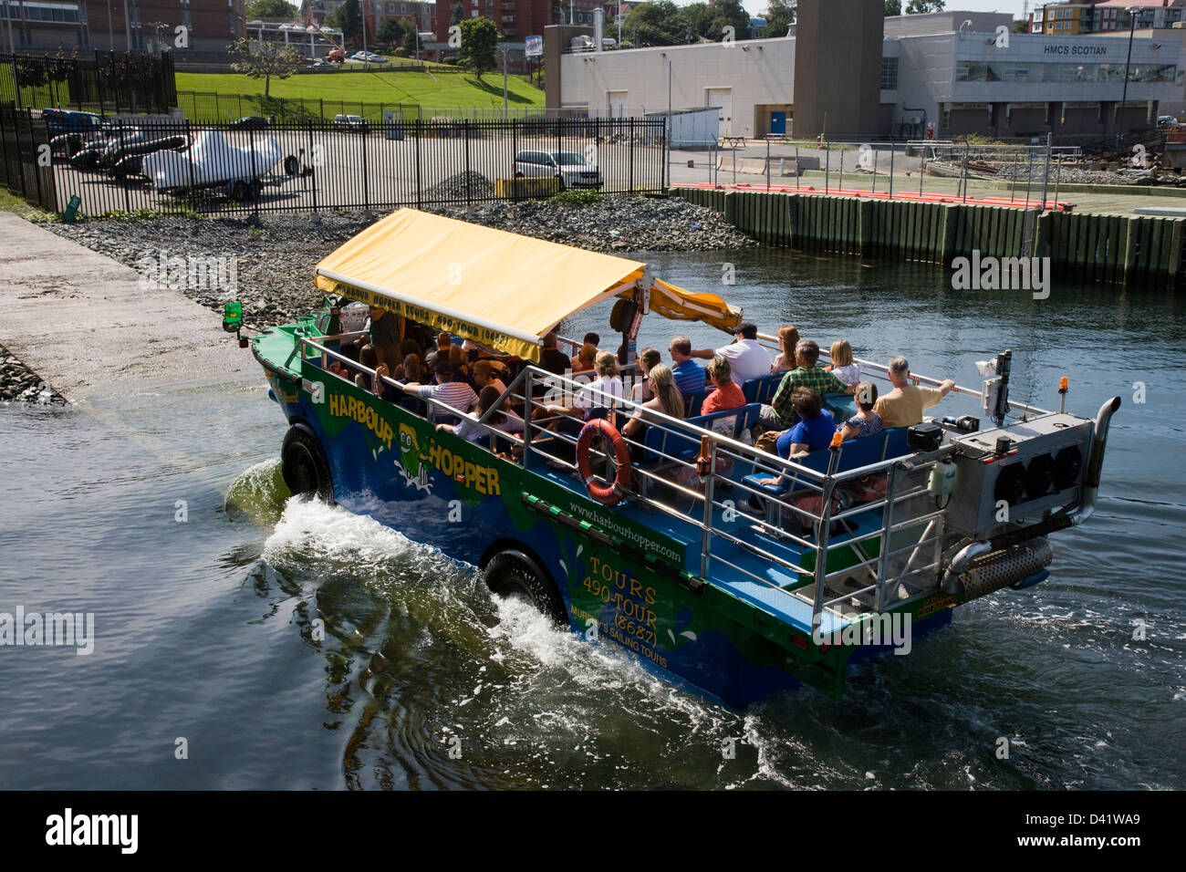 The Halifax Harbour Hopper tour on a Larc V amphibious military vehicle ...