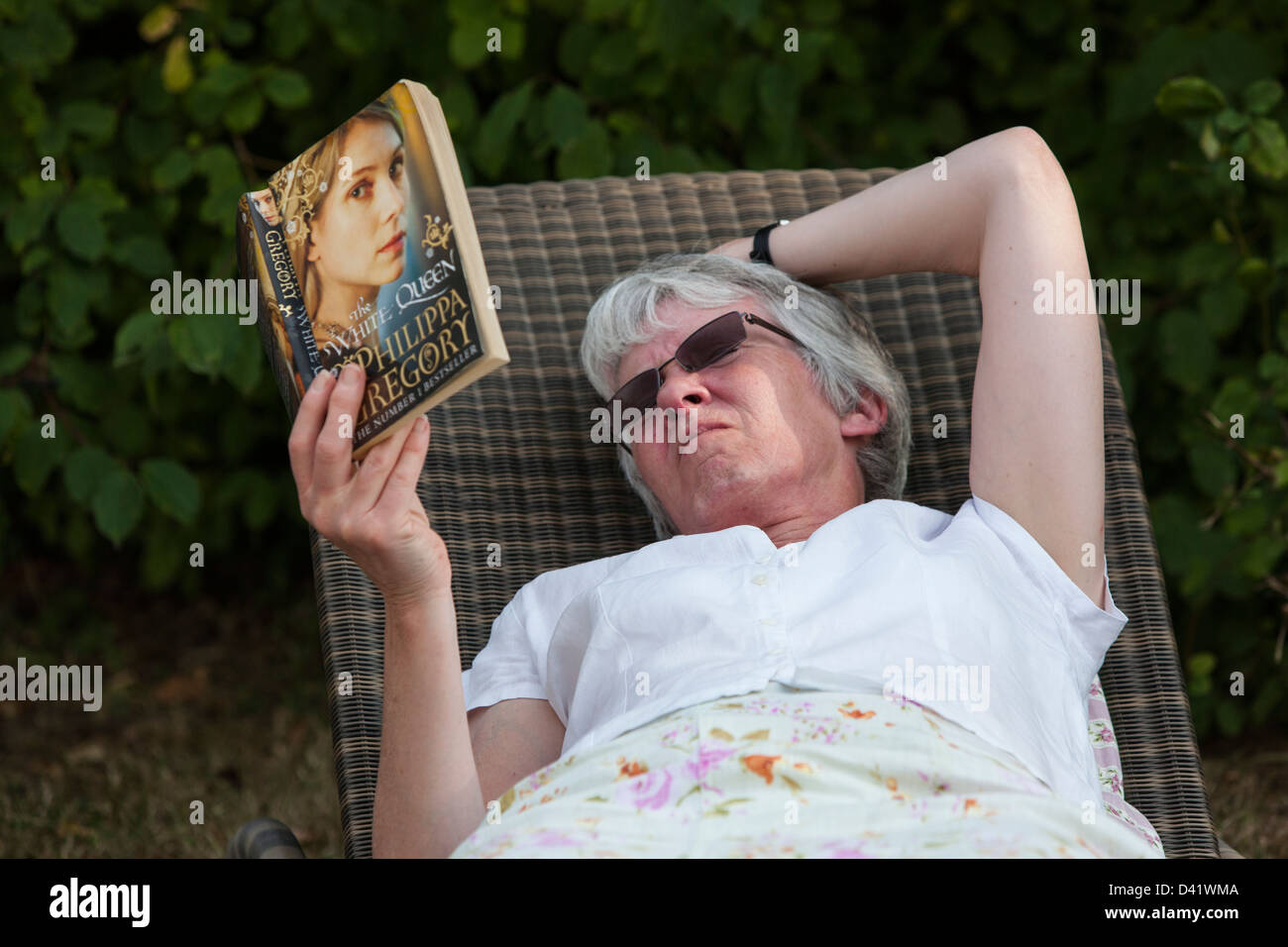 Older woman reclining hi-res stock photography and images - Alamy