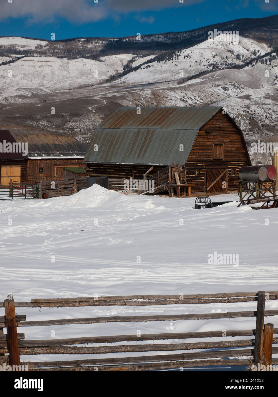 Old barn on farm in Colorado Stock Photo - Alamy