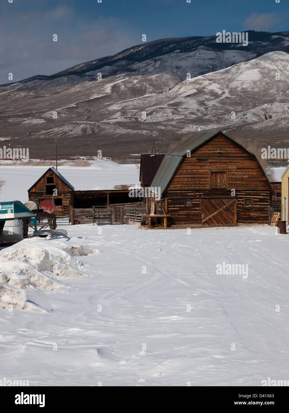 Old barn on farm in Colorado Stock Photo - Alamy