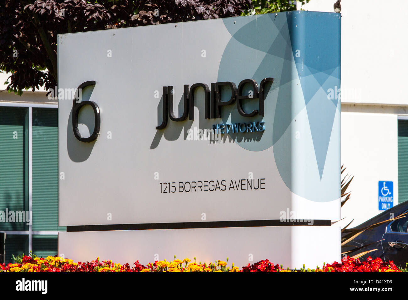 Juniper Networks sign Stock Photo - Alamy