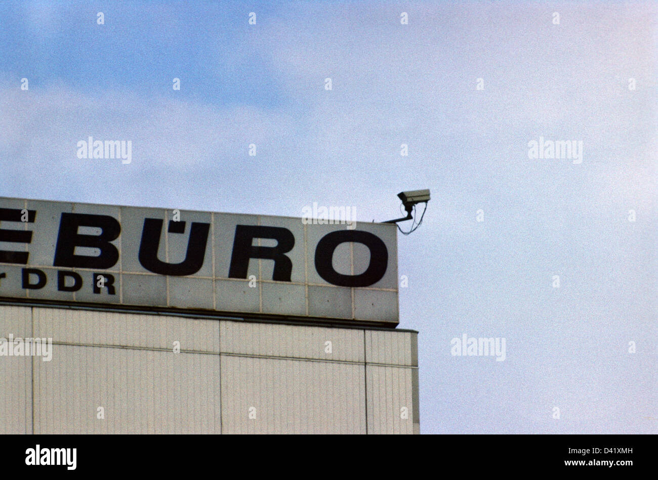 Berlin, DDR, security camera from a drainpipe Stock Photo - Alamy