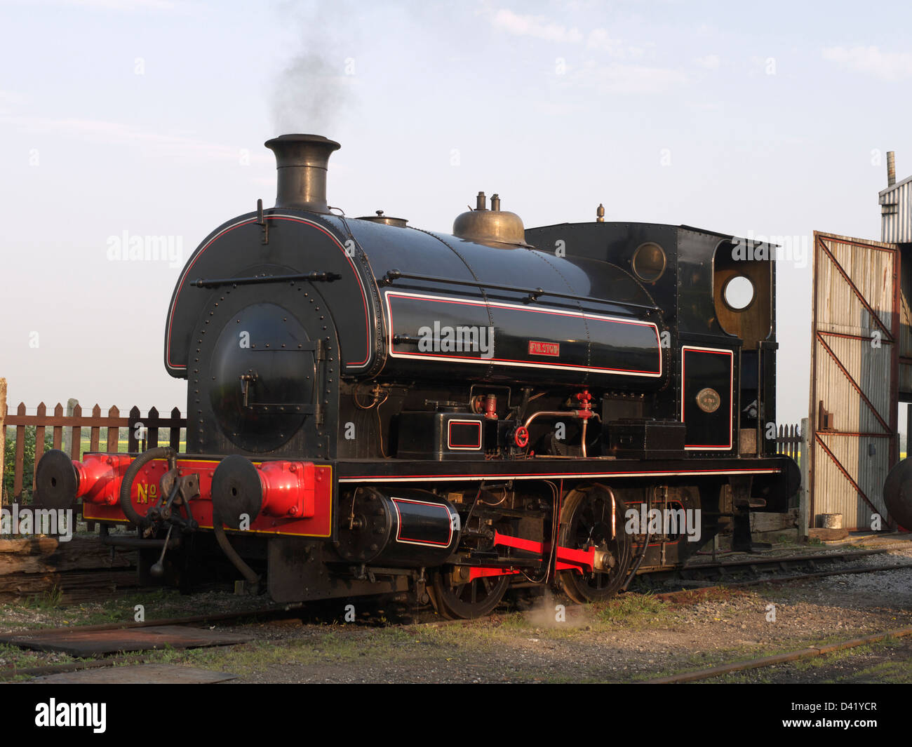 Peckett & sons steam saddletank Locomotive "Fulstow" seen at the Lincs ...