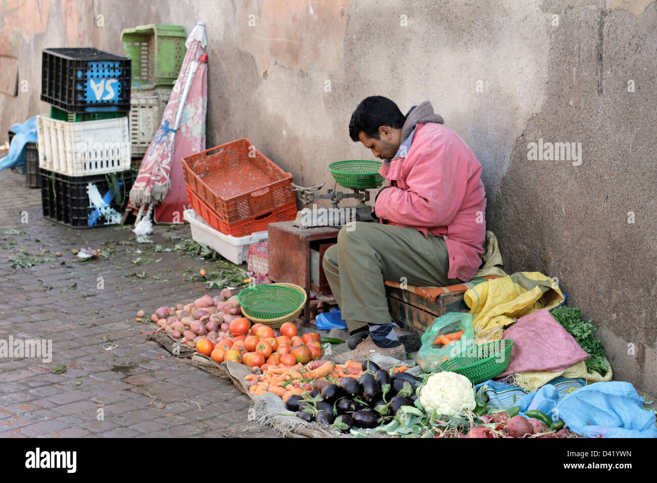 Poor Markets of Marrakesh Stock Photo - Alamy