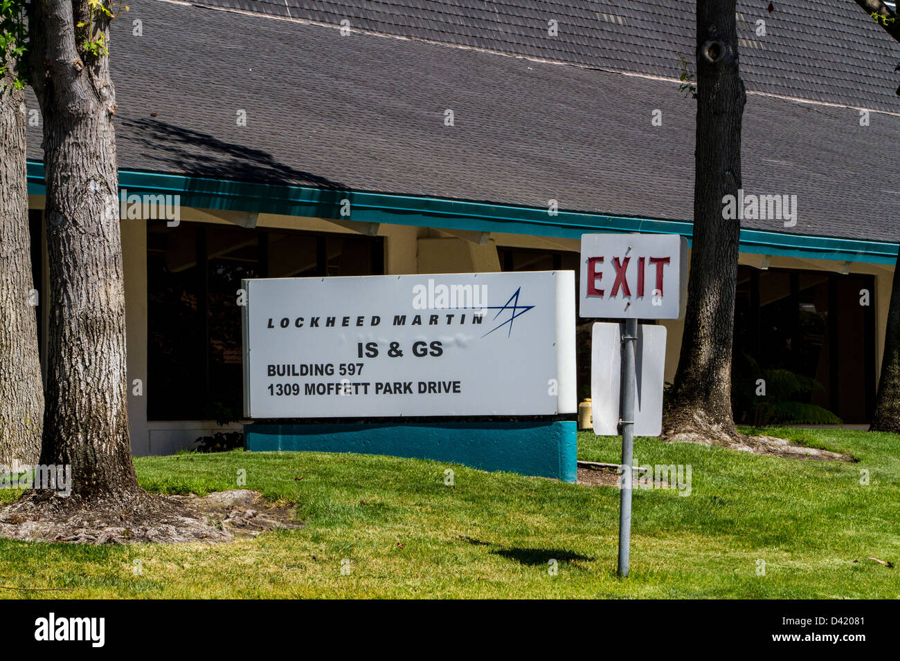 A Lockheed Martin sigh in the Silicon Valley of California Stock Photo ...