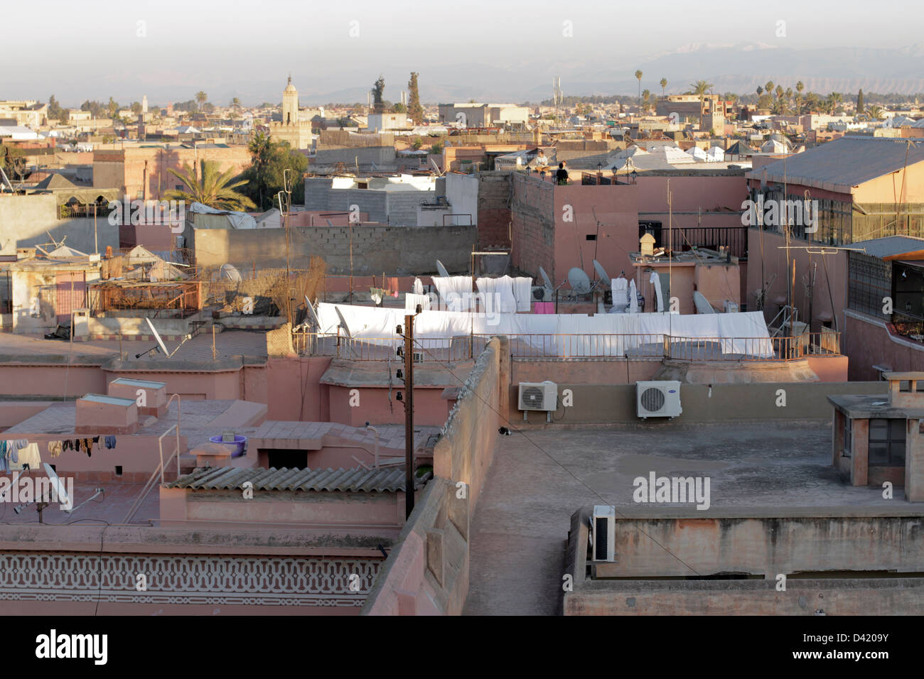 Rooftops of Marrakesh Stock Photo - Alamy