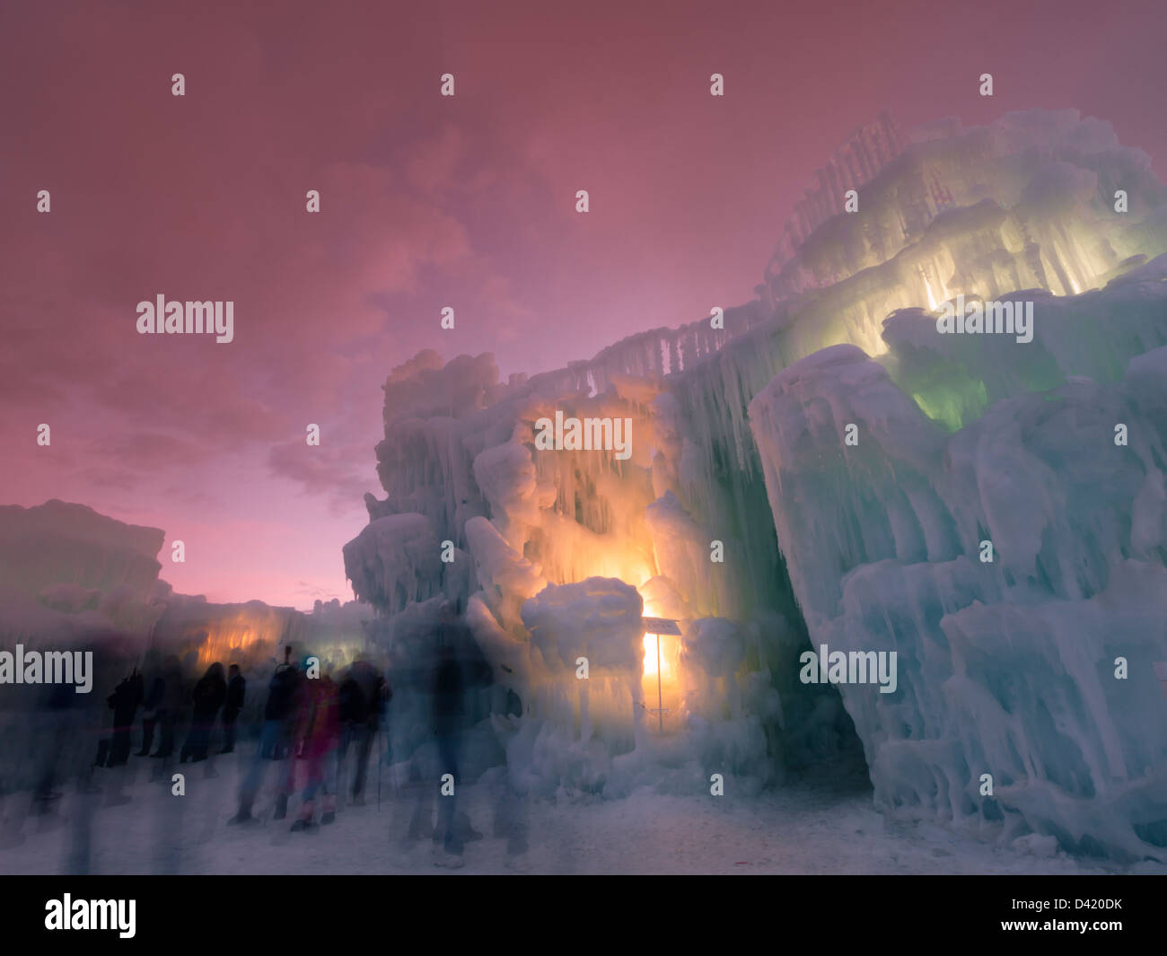 Ice Castles of Silverthorne, Colorado Stock Photo - Alamy
