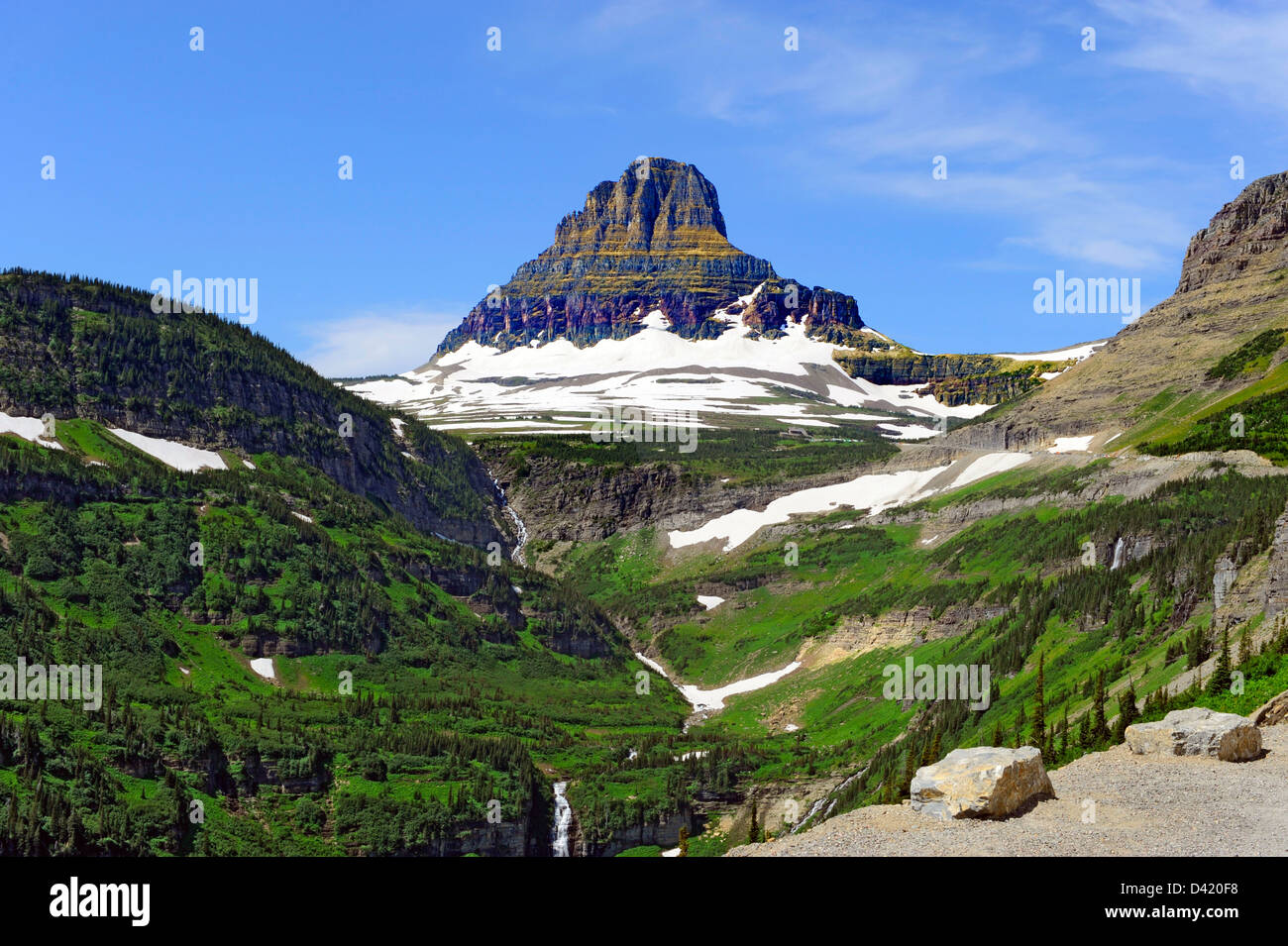 Logan Pass Glacier National Park Montana MT US Stock Photo - Alamy