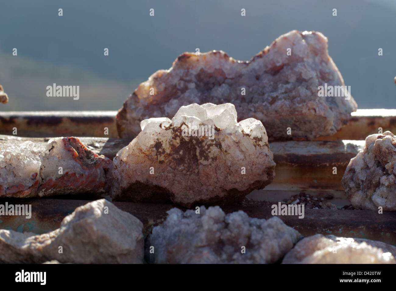Quartz Crystal in Morocco Stock Photo - Alamy