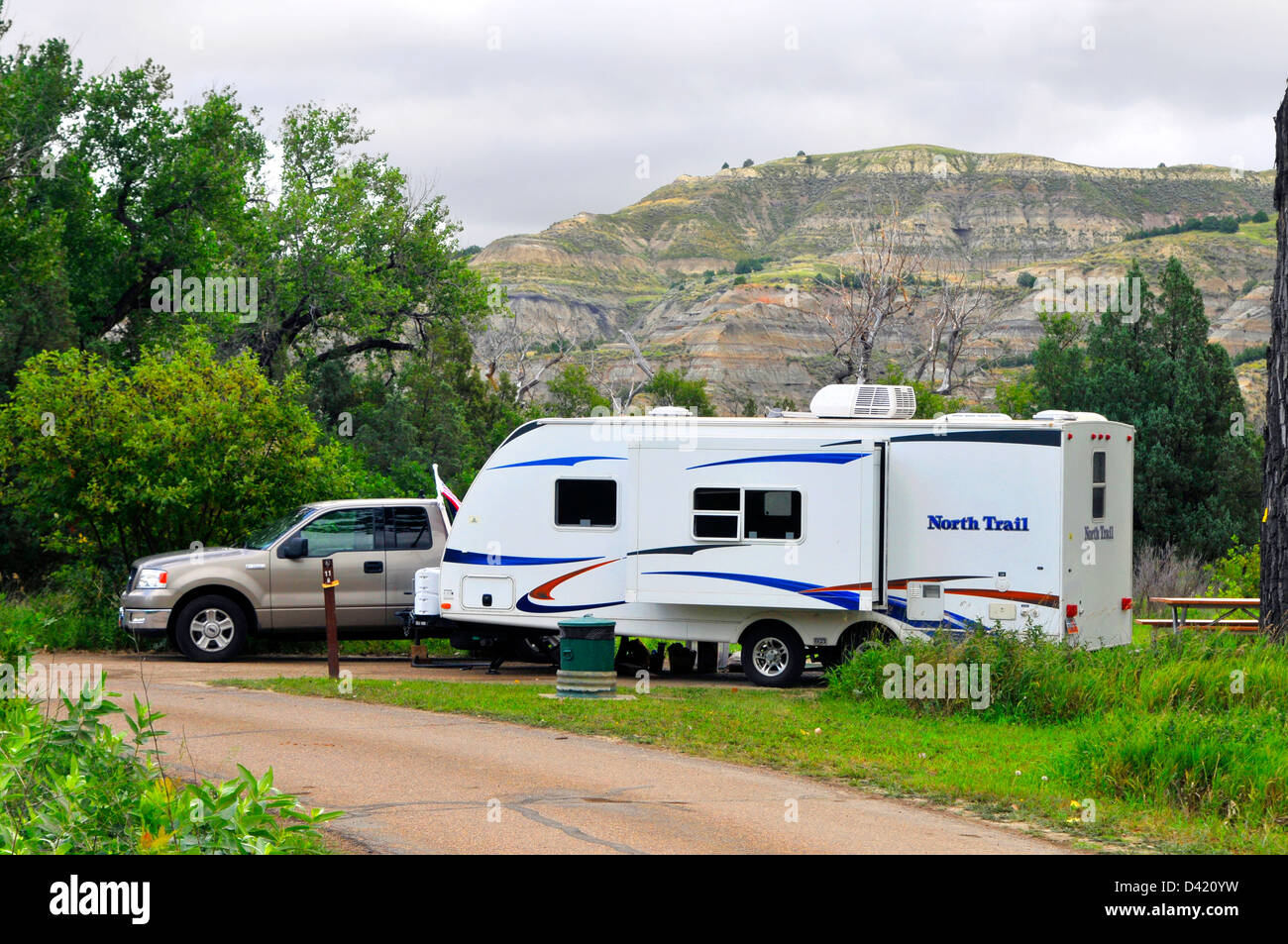 Camping Theodore Roosevelt National Park North Unit North Dakota ND US ...