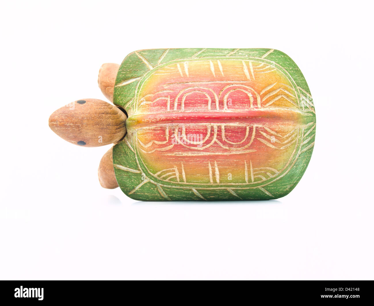 A colorful wooden turtle handmade from Lampang Stock Photo - Alamy