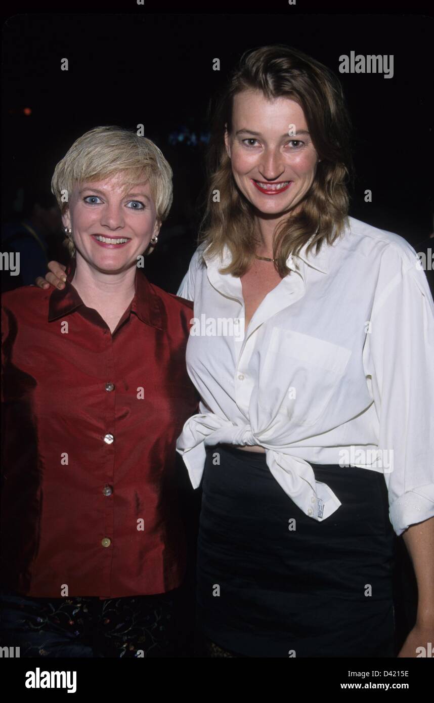 ALISON ARNGRIM with Anna Wilding.Pre-Emmy party Paramount Studio in Los ...