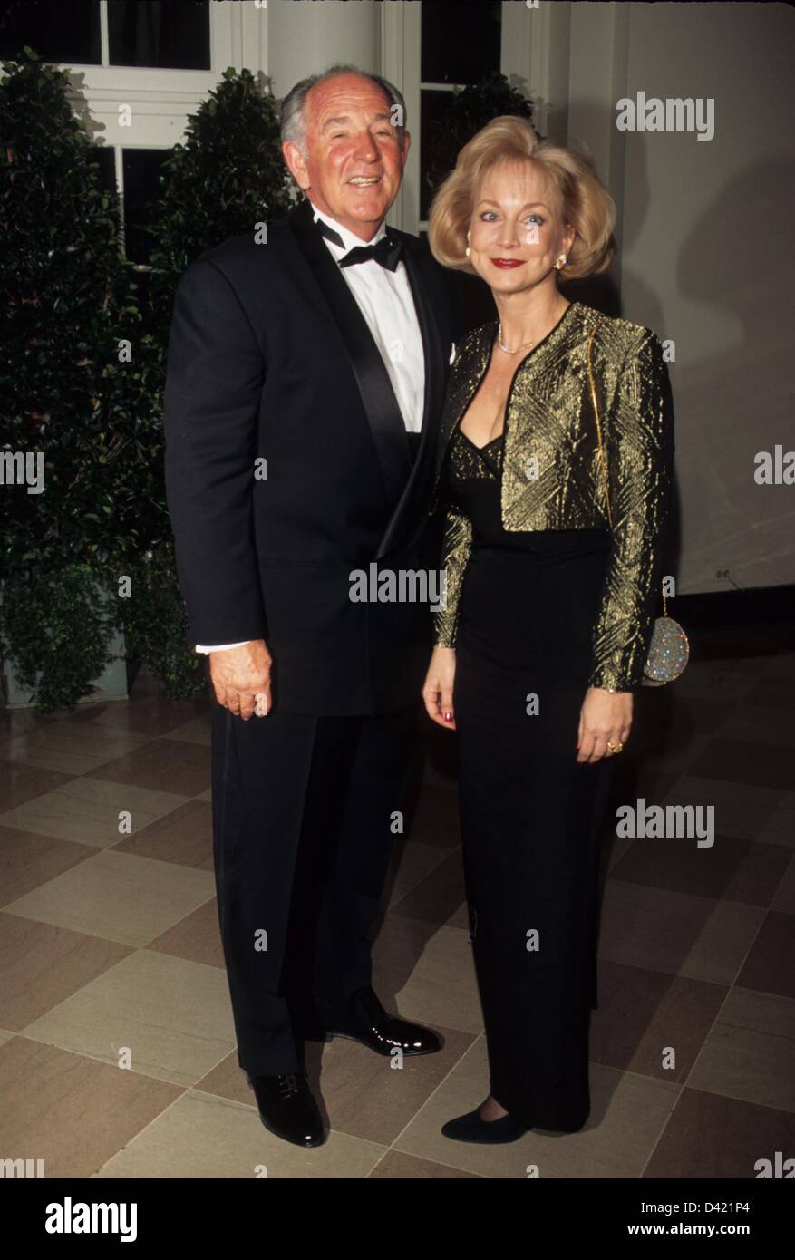 TRUMAN ARNOLD with Anita Arnold.Pres. Jacques Chirac France State Dinner 1996.k3782jkel.(Credit ...