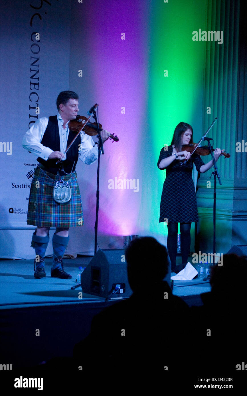Musicians at Celtic Connections Concert Stock Photo - Alamy