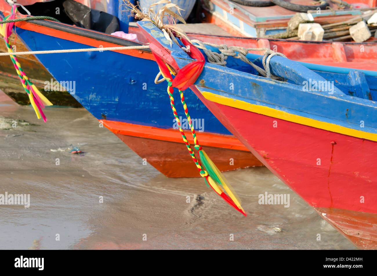 traditional Thai Long tailed boat head Stock Photo - Alamy