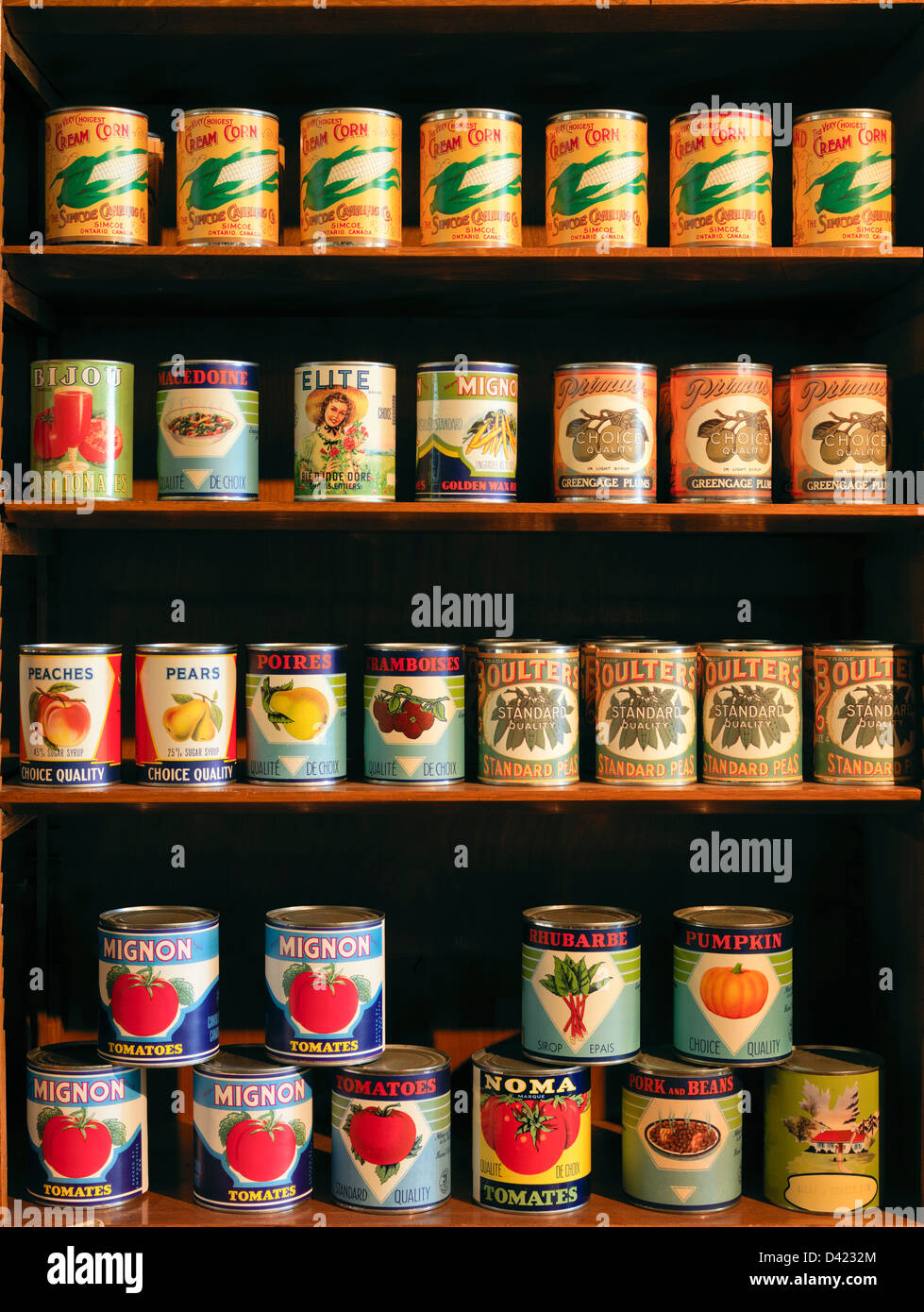 Stacks Of Canned Food