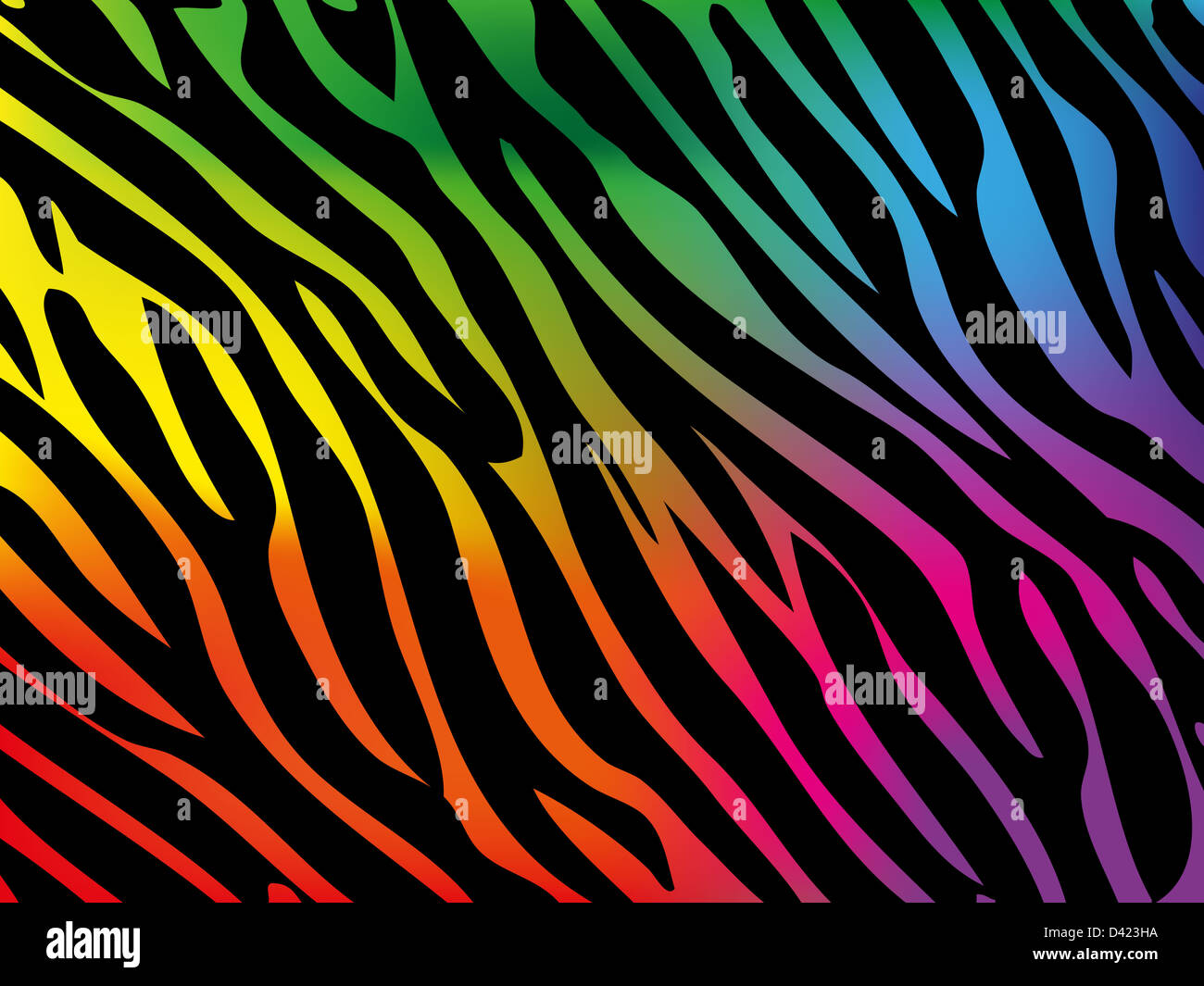 Rainbow zebra background Stock Photo - Alamy
