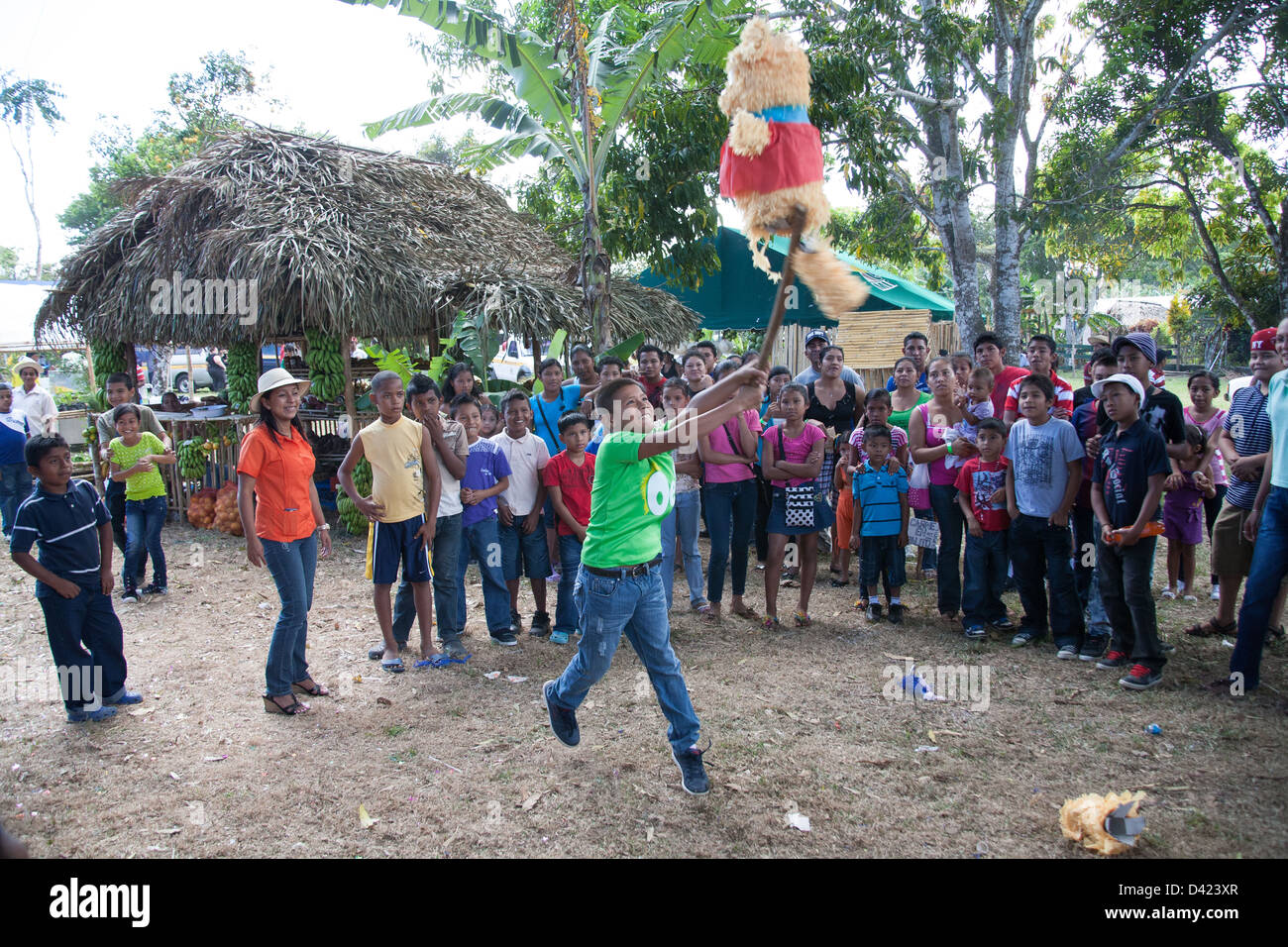 Pinata Breaking Open