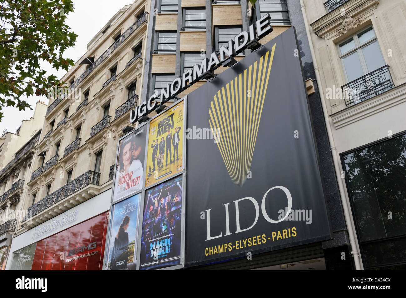 Lido Cinema on Champs Elysees, Paris, France Stock Photo - Alamy