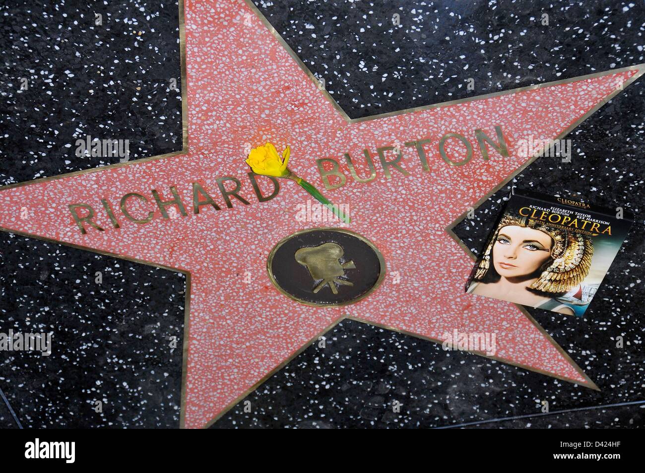 Richard Burton Star at the induction ceremony for Star on the Hollywood ...