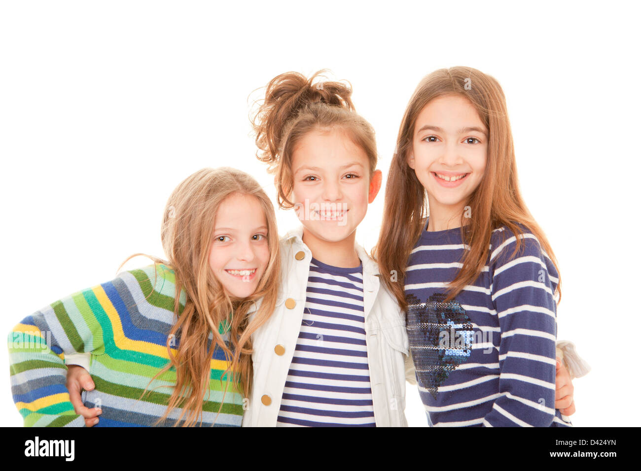 group of best friends, girlfriends, kids or children Stock Photo - Alamy