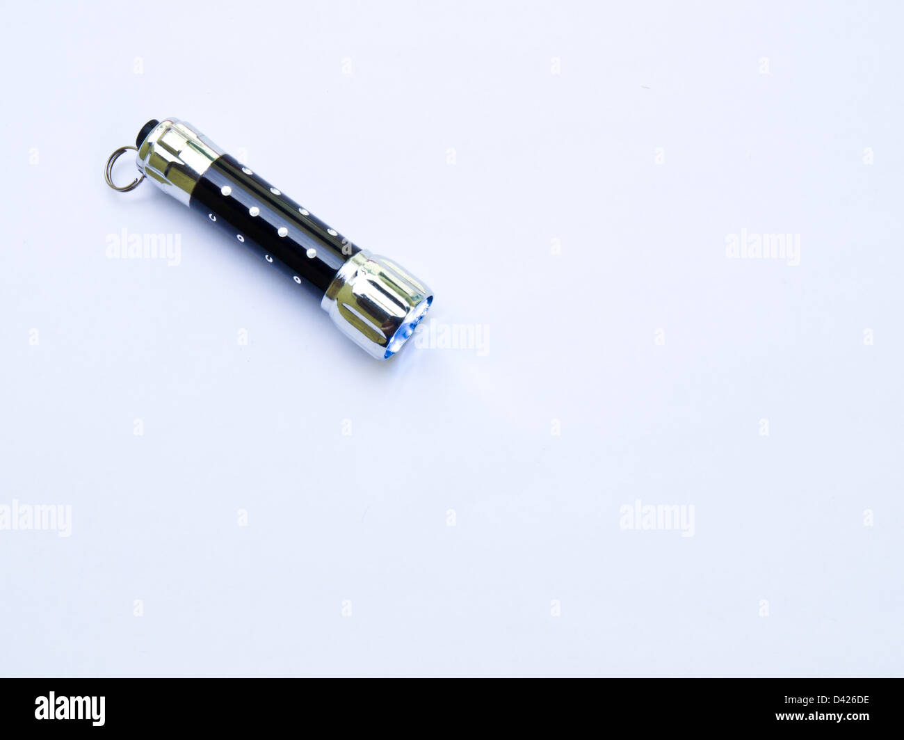 Pocket Flashlight isolated on white background Stock Photo - Alamy