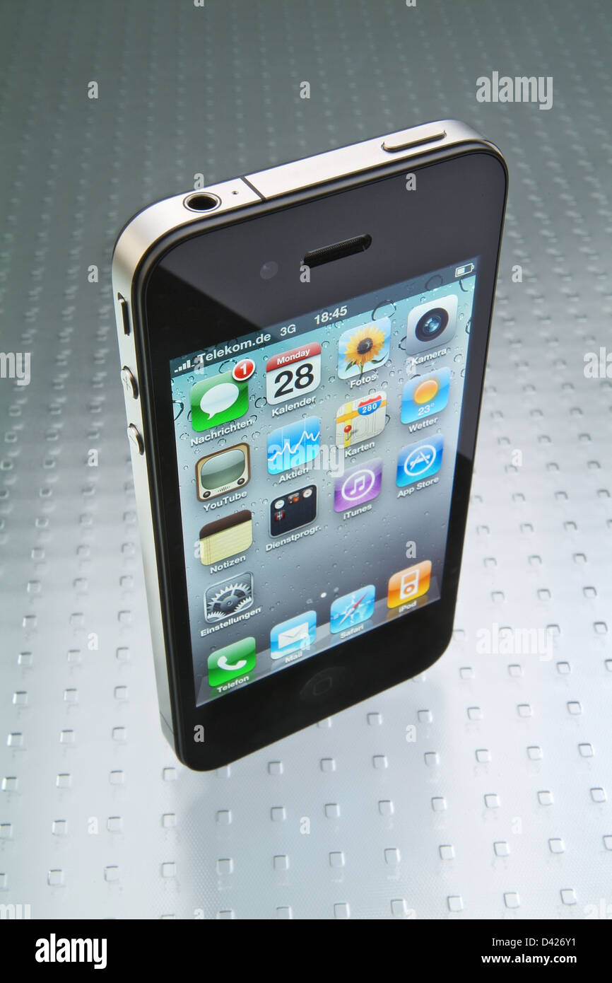 Hamburg, Germany, the iPhone 4 from Apple Stock Photo - Alamy