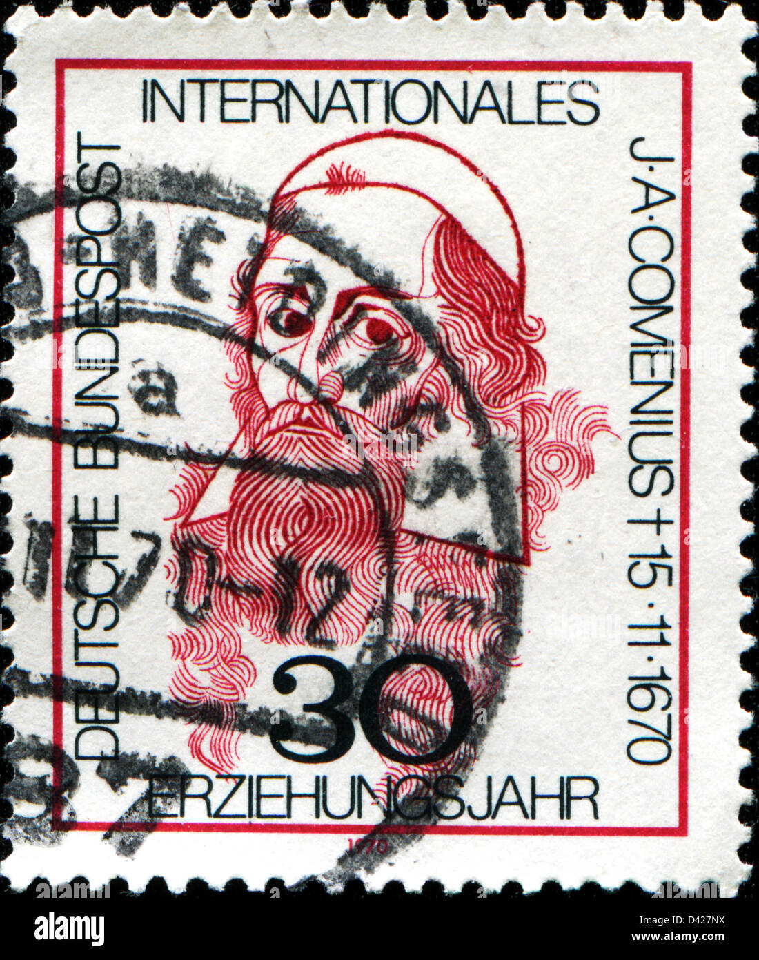 GERMANY - CIRCA 1973: A stamp printed in the Federal Republic of ...
