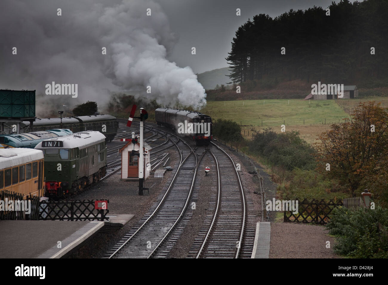 North Norfolk Railway Steam Train Stock Photo - Alamy