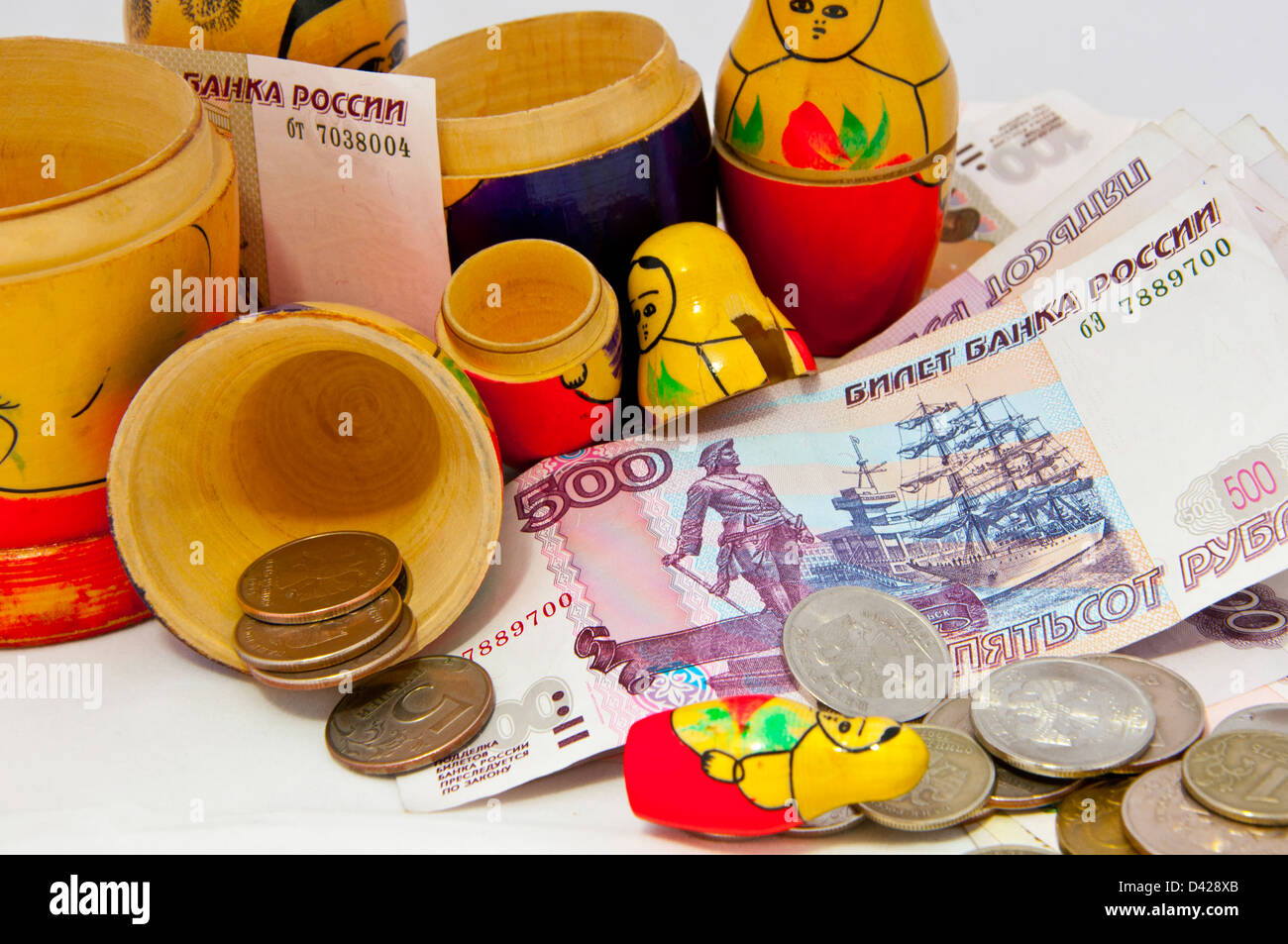 Rouble notes hi-res stock photography and images - Alamy