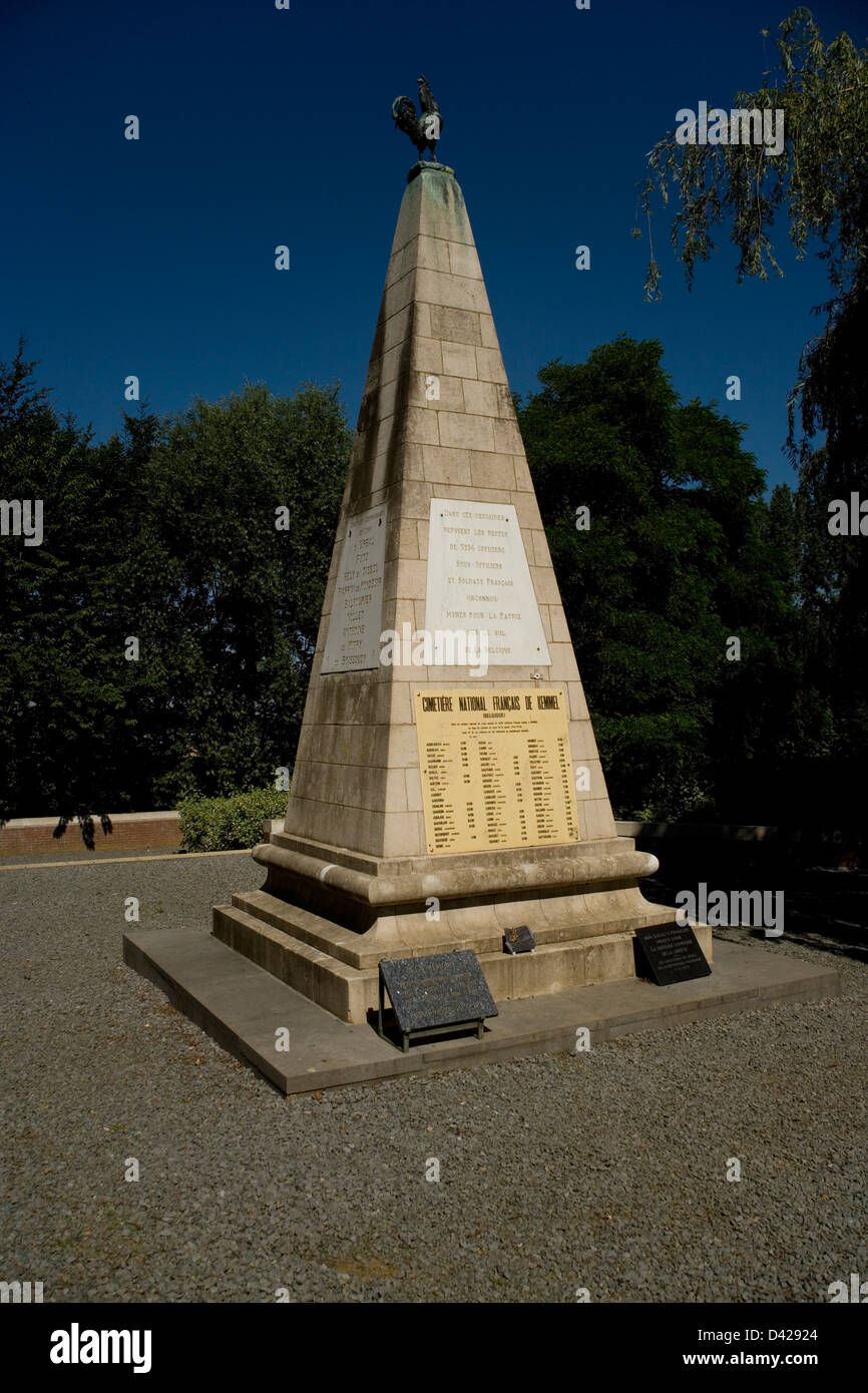 French National Ossuary Memorial on Mount Kemmel in Flander Belgium ...
