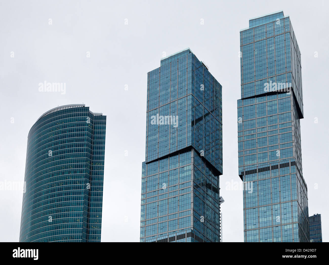 glass towers of office center in Moscow city Stock Photo - Alamy