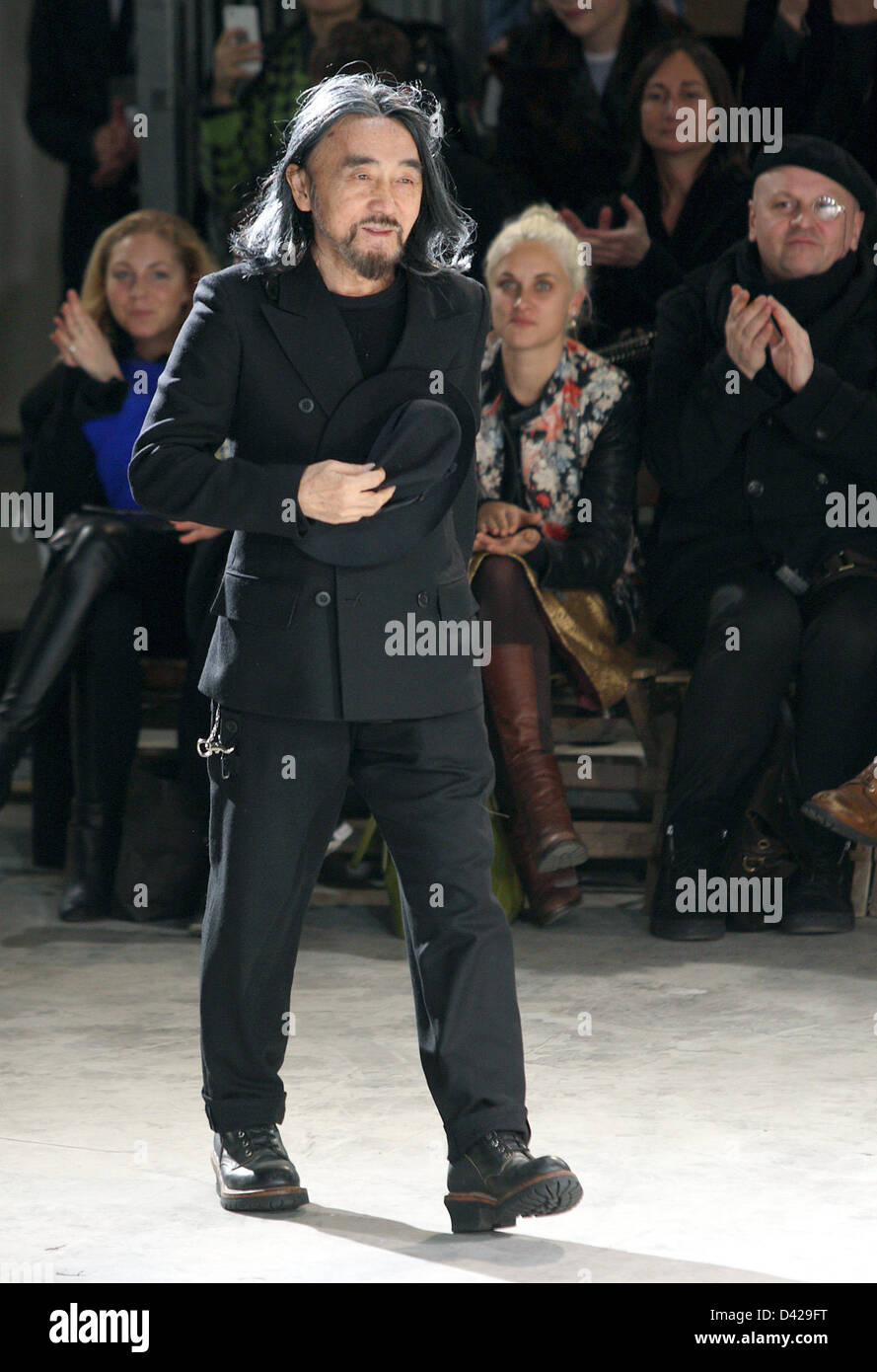 Paris, France. 1st March 2013. Japanese designer Yohji Yamamoto ...