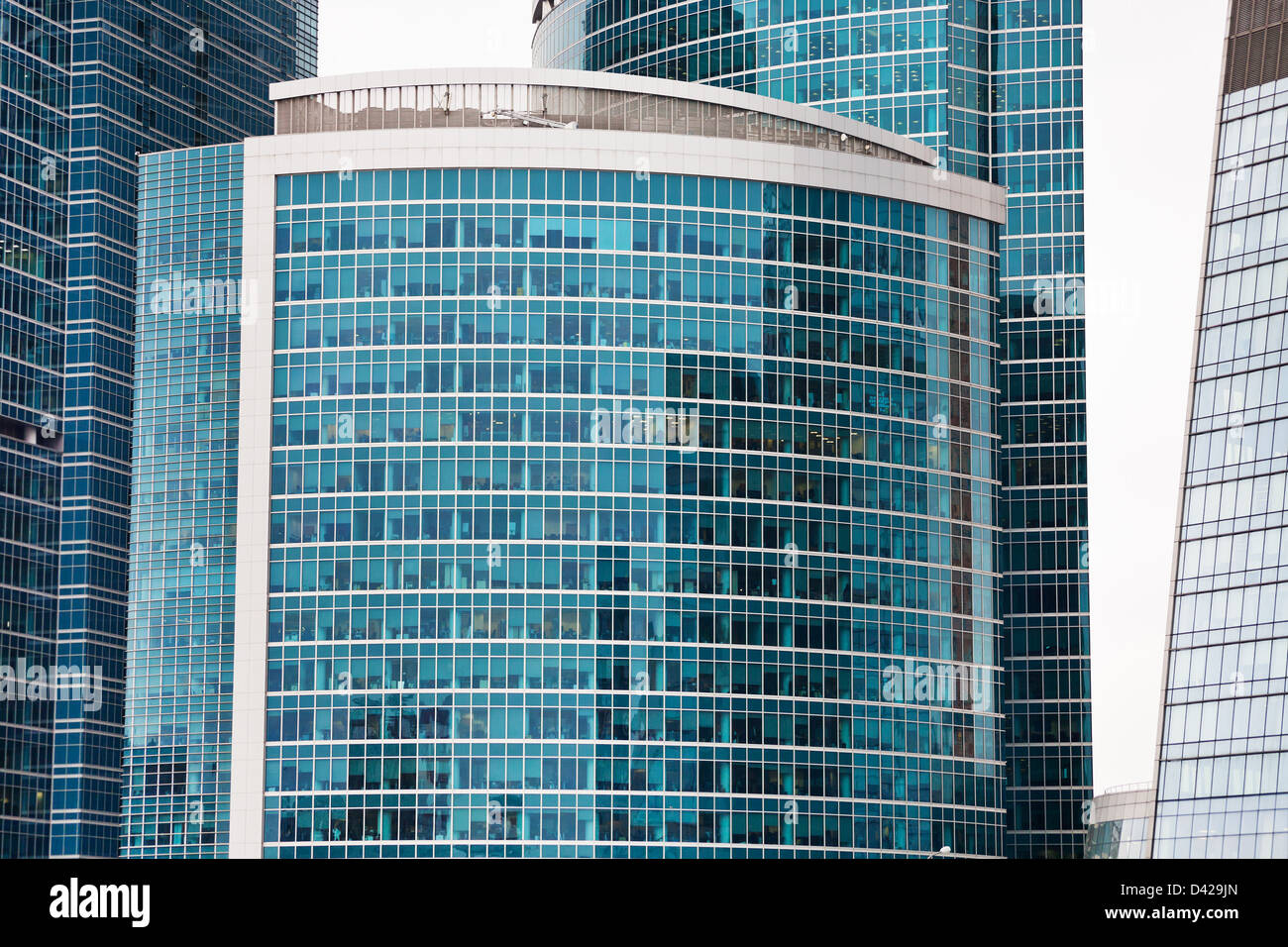 glass building towers of office center in Moscow city Stock Photo - Alamy