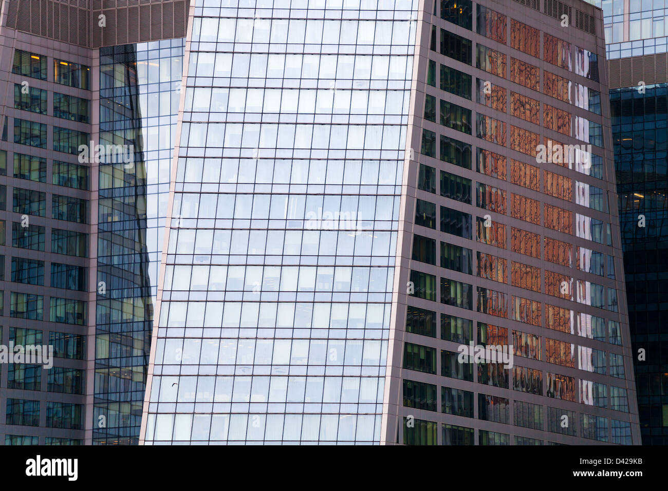 glass walls of contemporary skyscraper in Moscow city Stock Photo - Alamy