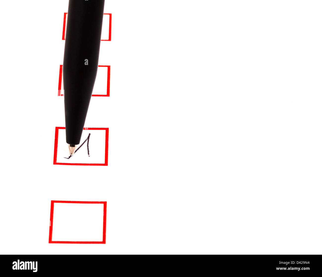 Black tick box hi-res stock photography and images - Alamy