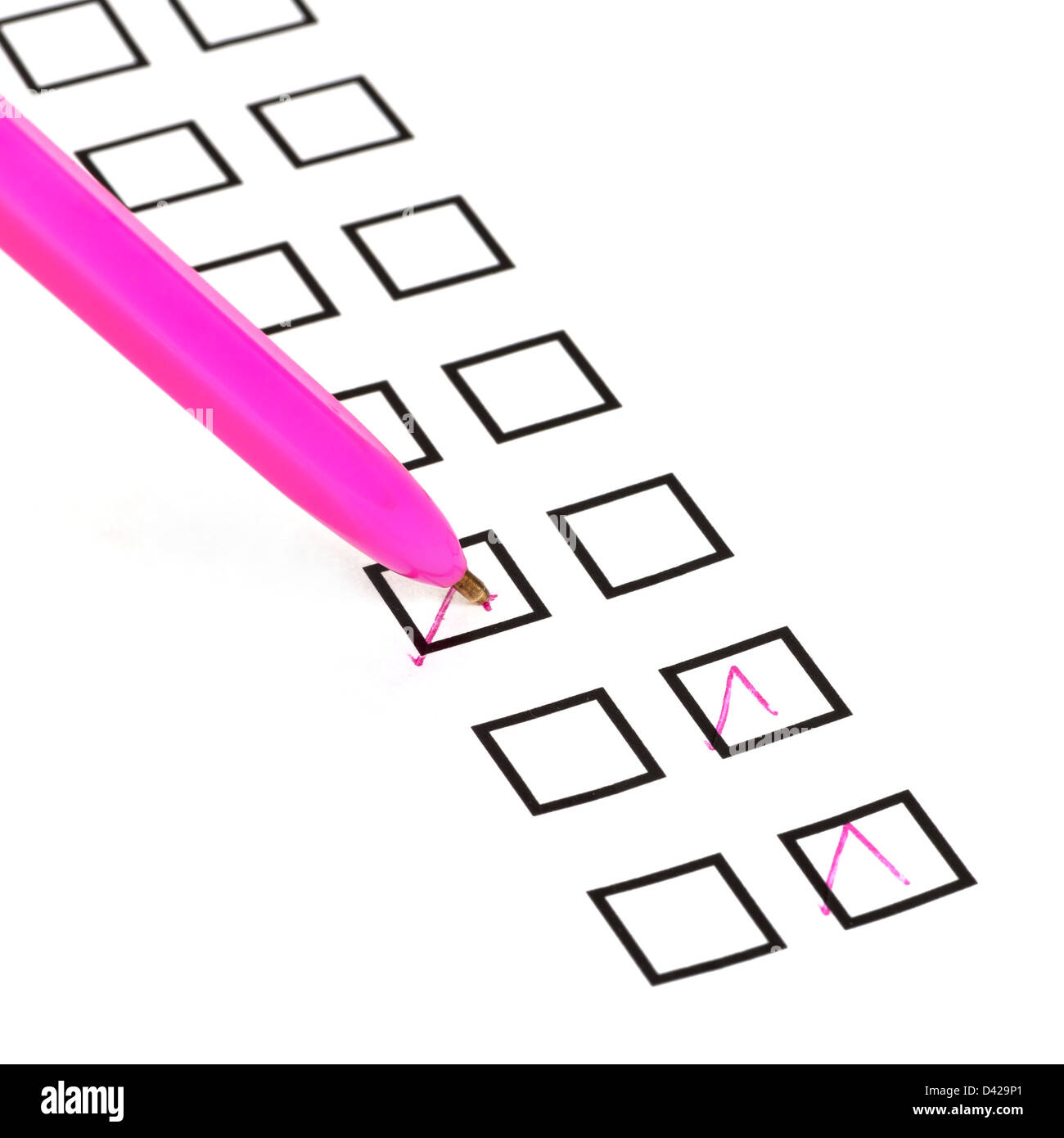 Black check box hi-res stock photography and images - Alamy