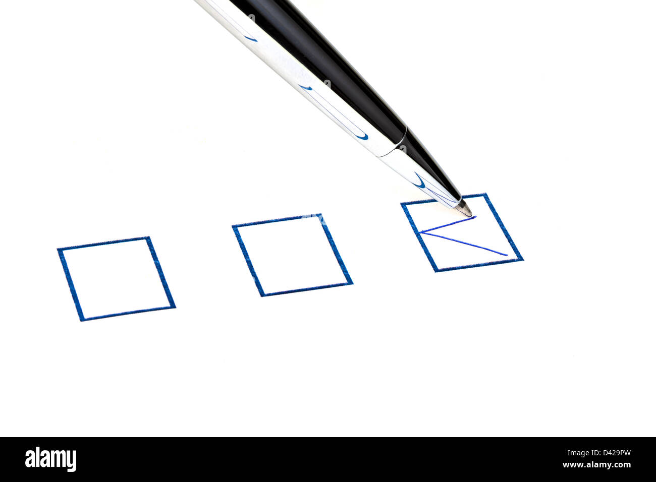 Blue tick verification hi-res stock photography and images - Alamy